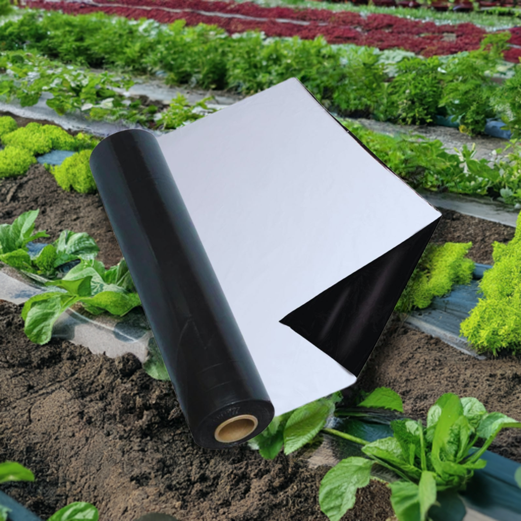 Black and white mulch film, agricultural mulching film sheet, plastic