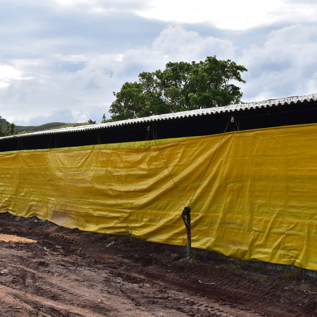 Poultry curtains, uv stabilised hdpe laminated curtains for poultry ho