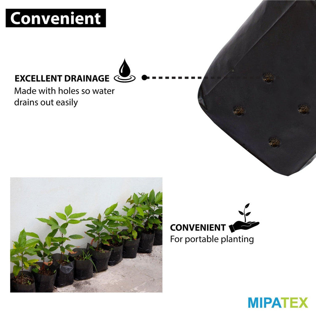 Mipatex plant nursery bags, plant bag, nursery poly bags, ldpe plant g
